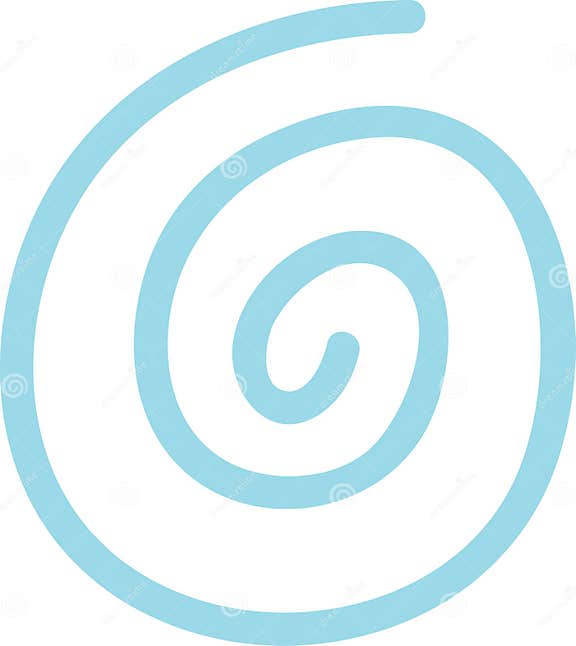 Doodle Abstract Snail Line stock illustration. Illustration of snail ...