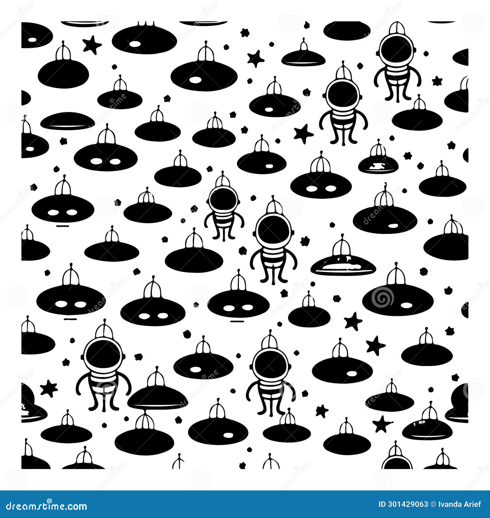 Doodle Alien Ufo Space Hand Draw Illustration Sketch Hand Draw Stock ...