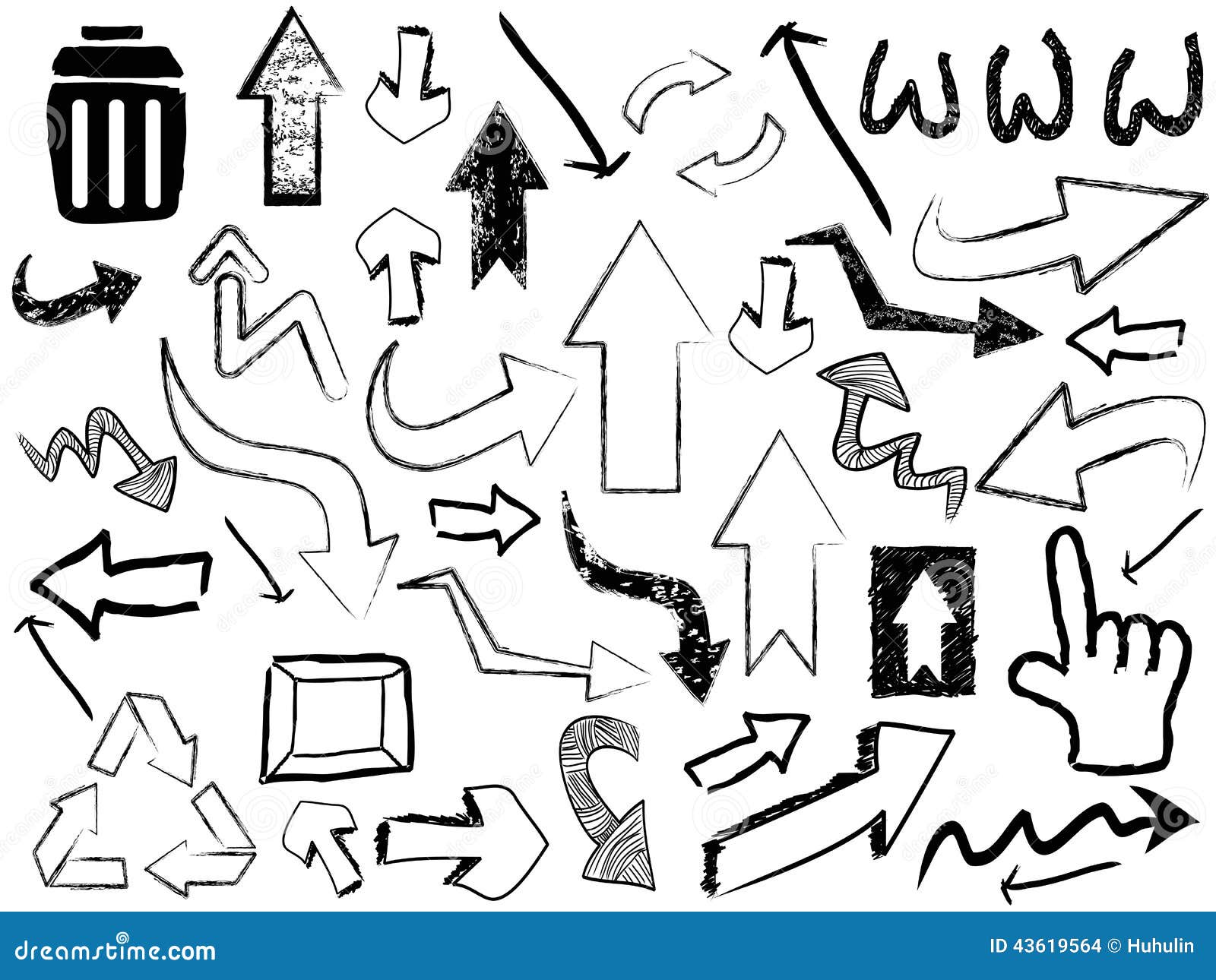 Doodle Arrow . Illustrations Cartoon Vector | CartoonDealer.com #71448553