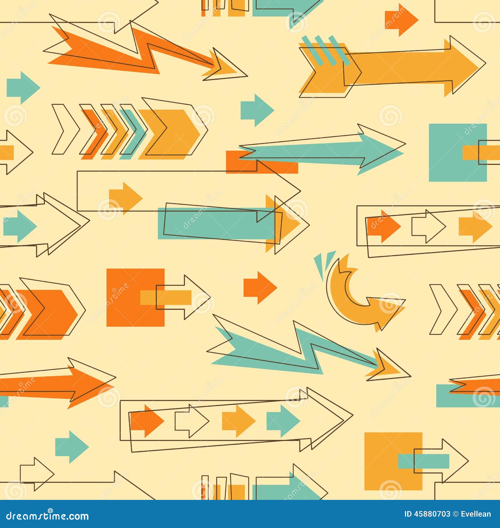 Doodle Arrows Different Shapes. Vector Illustrations Of Cartoon Style ...