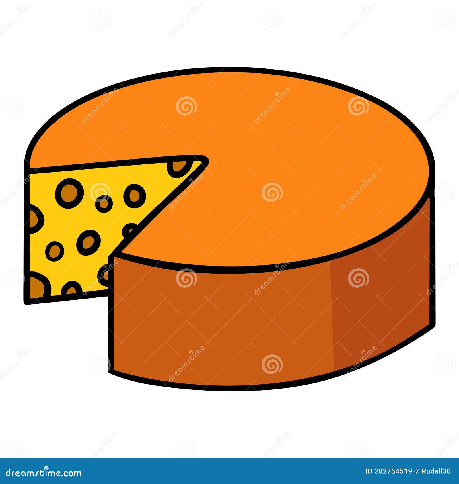 Doodle Art of Cheddar Cheese Stock Vector - Illustration of doodle ...