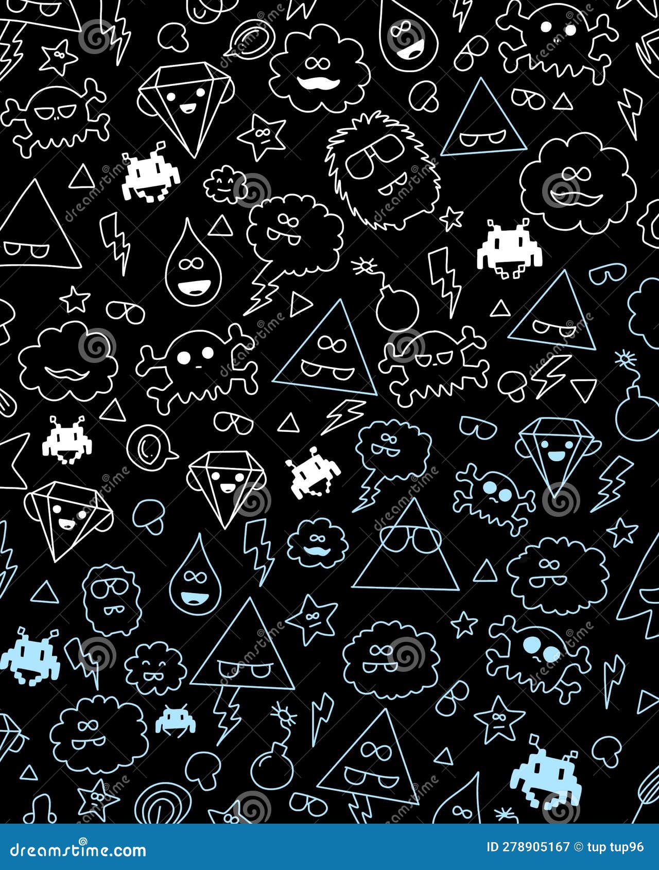 Doodle, Art, Cosmic, Design, Random, White, Wallpaper and Doodle Stock ...