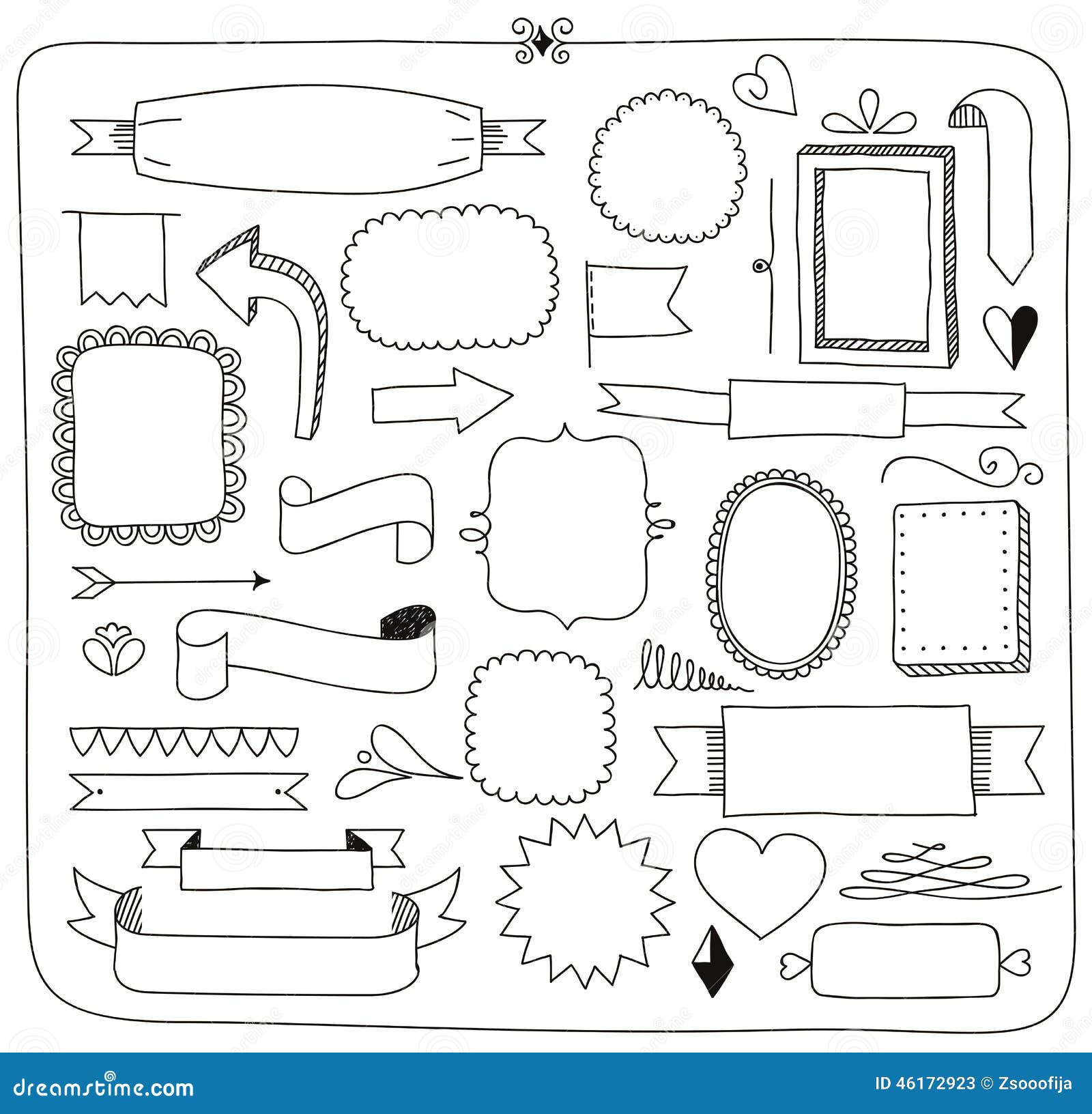 Doodle Banners Frames and Design Elements Stock Vector - Illustration ... Doodle Banners Frames and Design Elements Stock Vector - Illustration ...