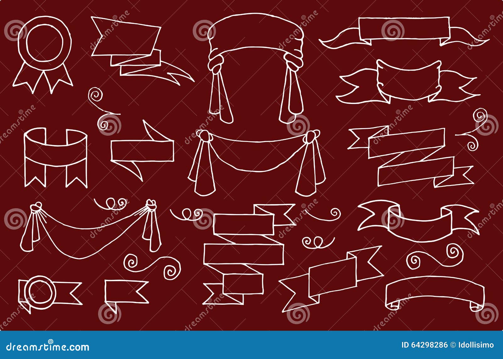 Doodle Banners Set stock vector. Illustration of doodle - 64298286