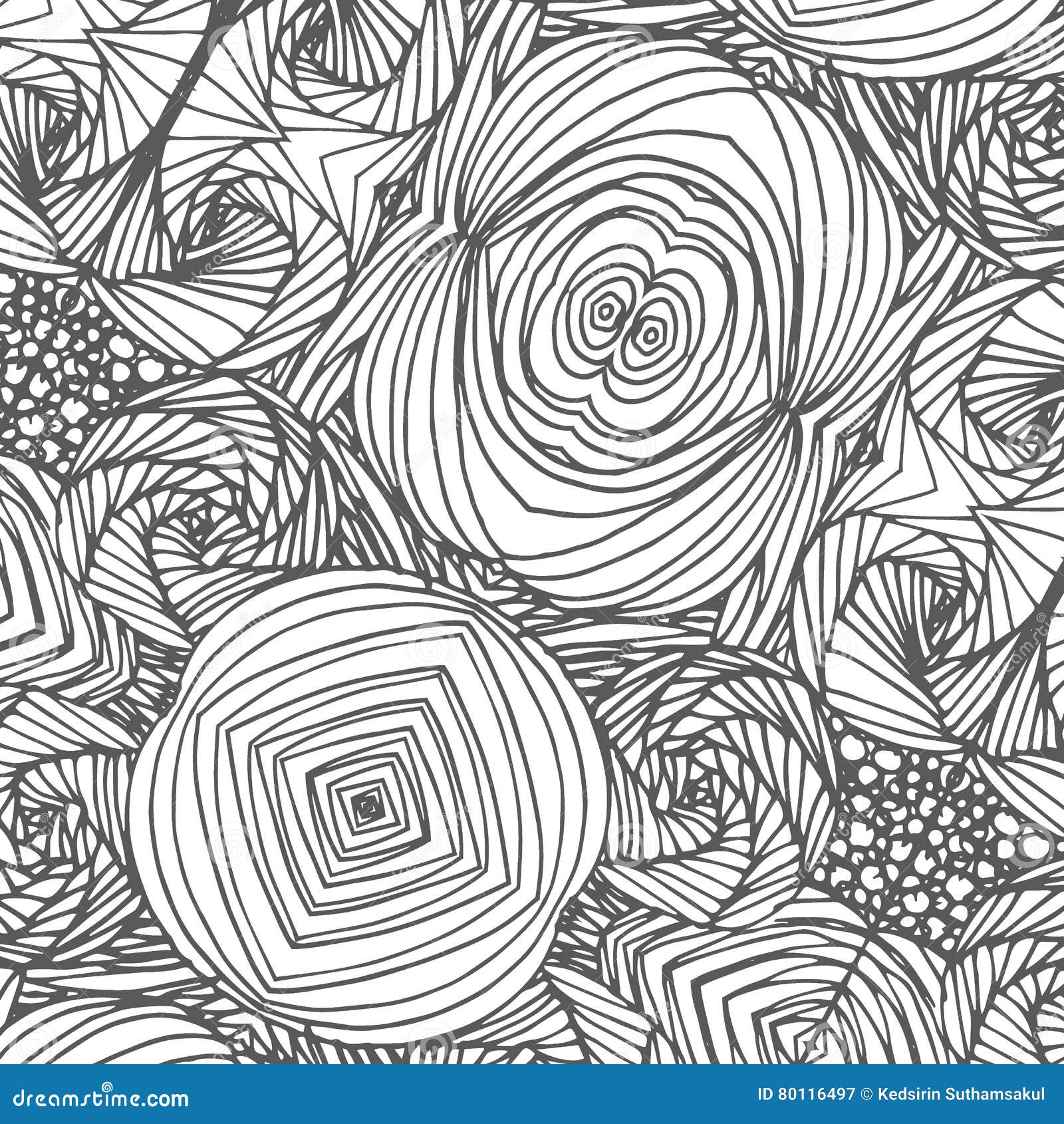 Doodle Black Line Pattern Background Designs Stock Vector ...