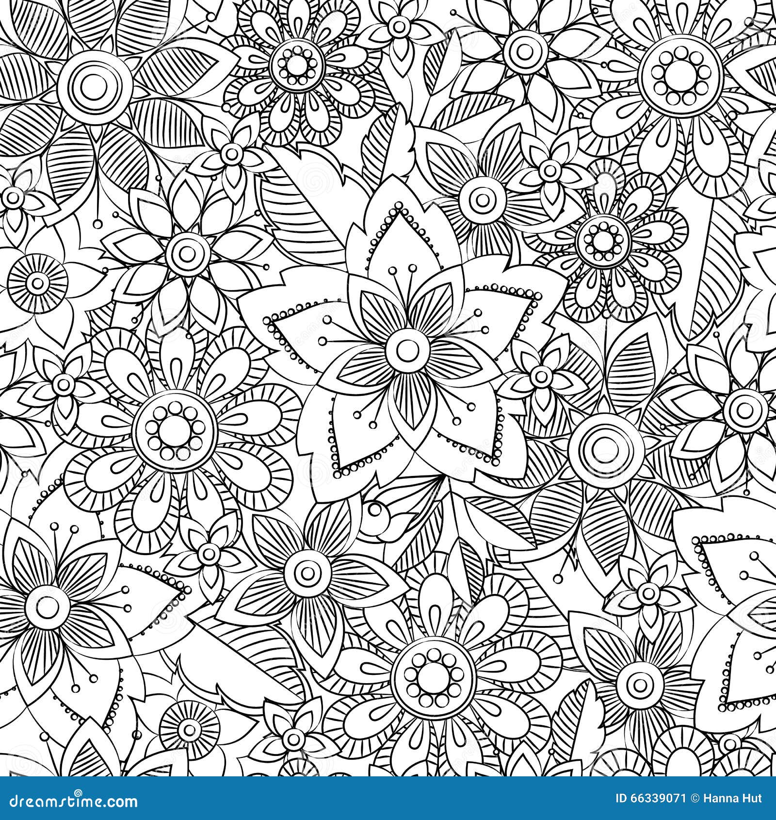 Doodle Black and White Abstract Hand-drawn Background Stock Vector ...