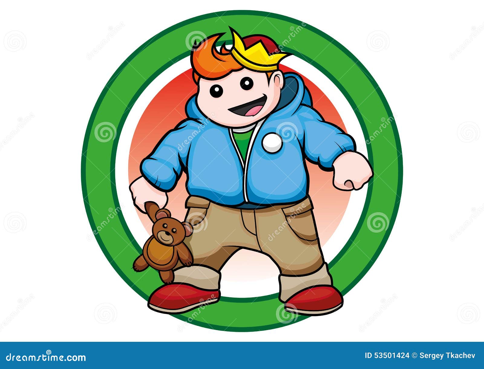 Doodle boy stock illustration. Illustration of child - 53501424