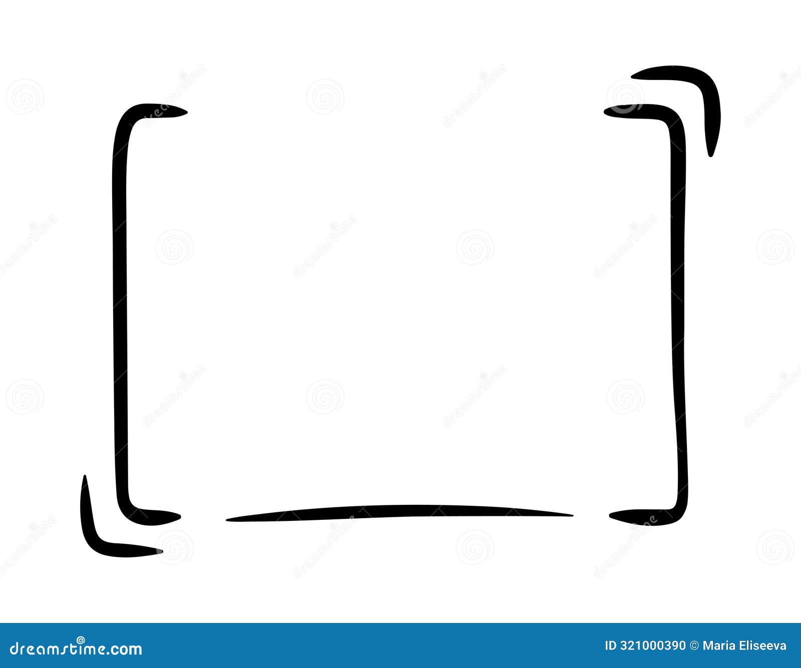 Doodle Brackets for Quotation with Sparkle Ray Element. Hand Drawn Pop ...