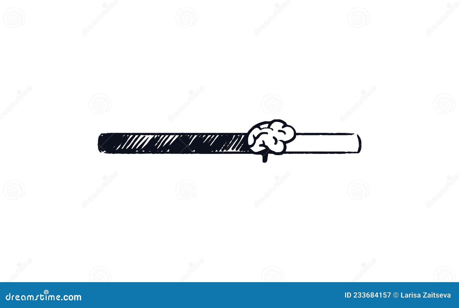 Doodle Brain Loading Bar. Hand Drawn Progress Bar with Human Brain ...