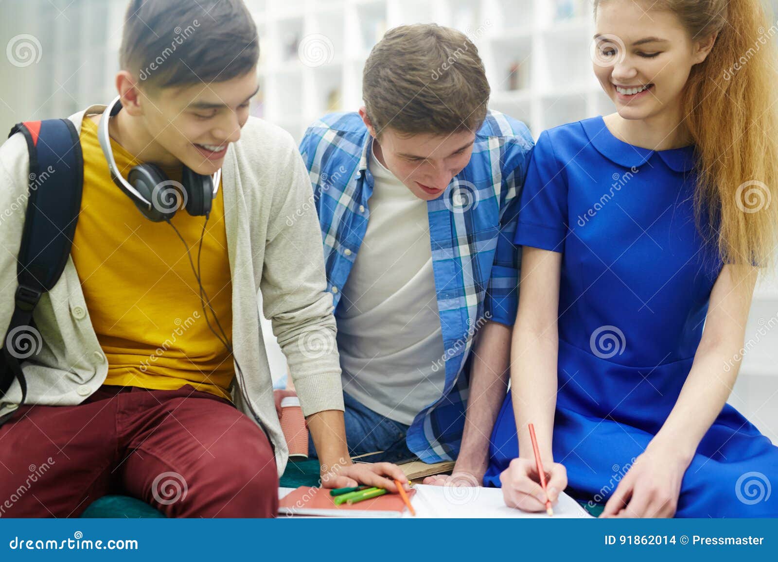 Doodle at break stock photo. Image of student, teenager - 91862014