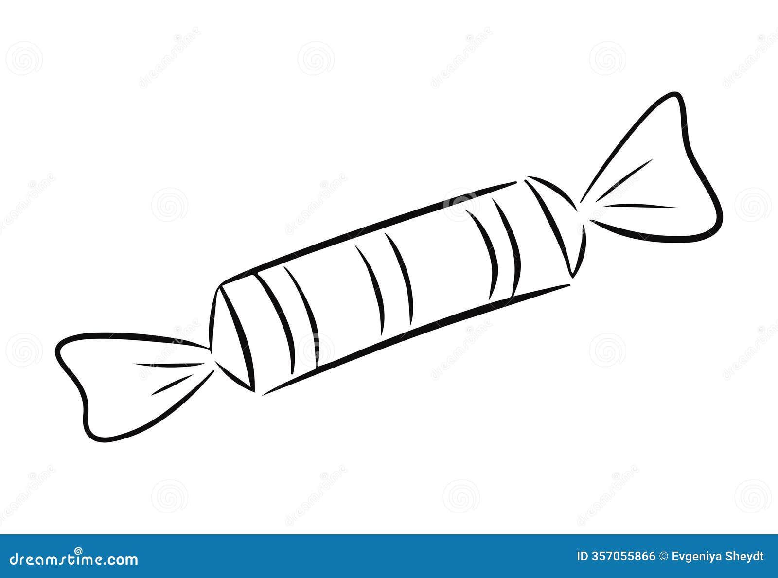 Doodle Candy with Playful Design Elements and Bold Outlines Stock ...