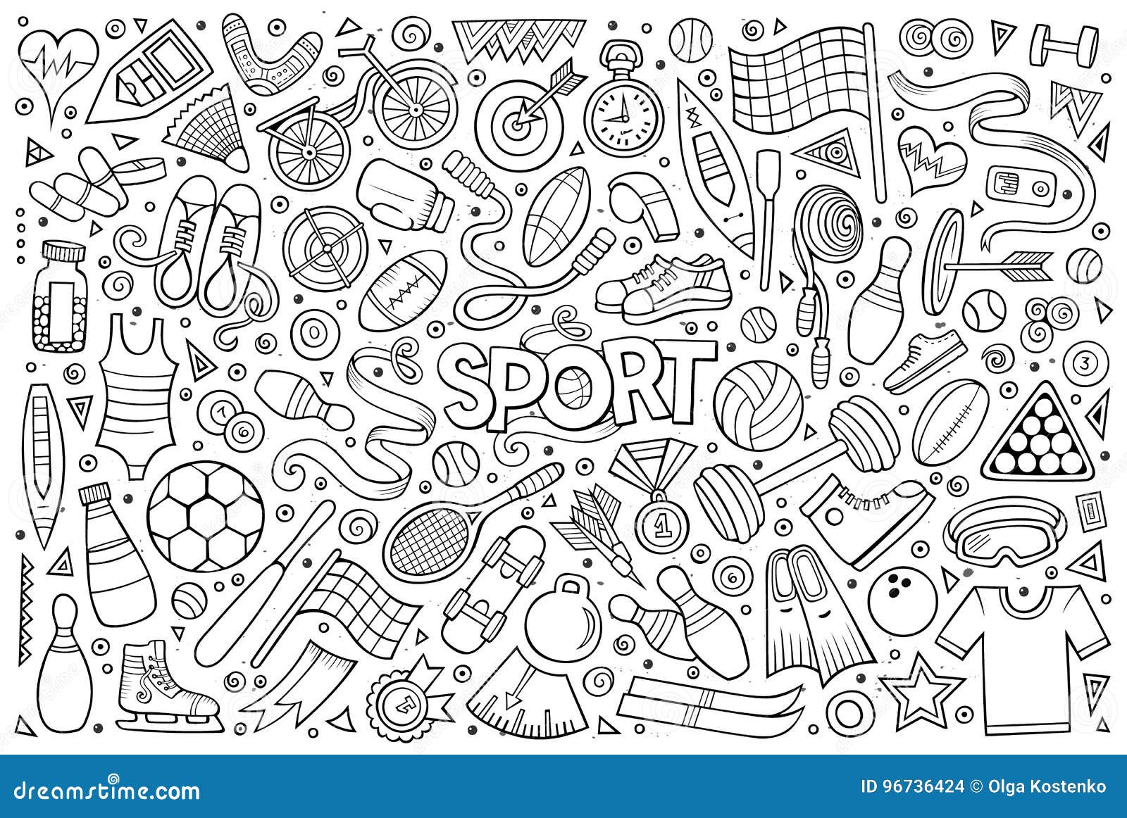 Sport Doodles Stock Illustrations – 3,413 Sport Doodles Stock ...