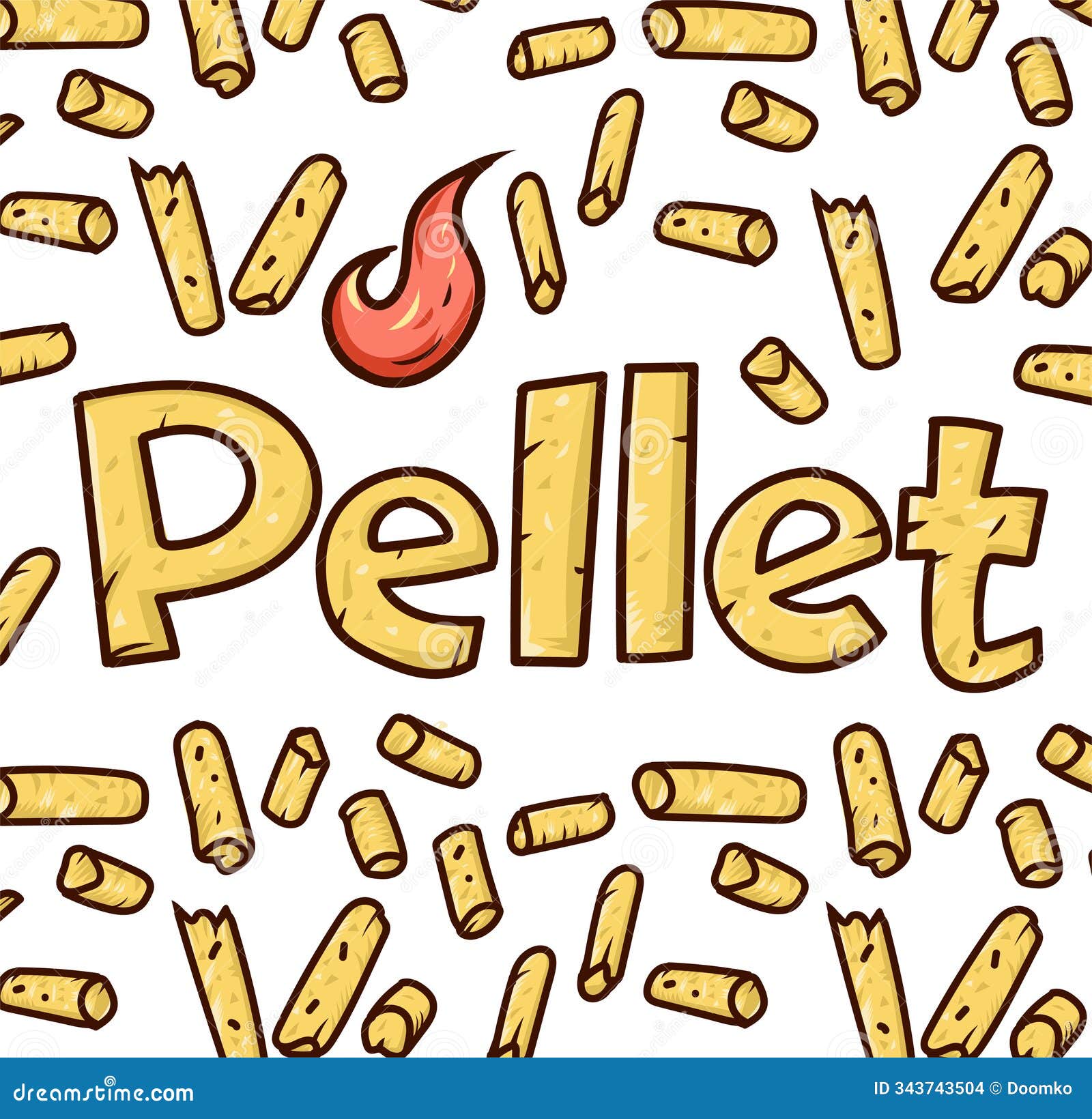 Doodle Cartoon Style Lettering with Pellets Stock Vector - Illustration ...