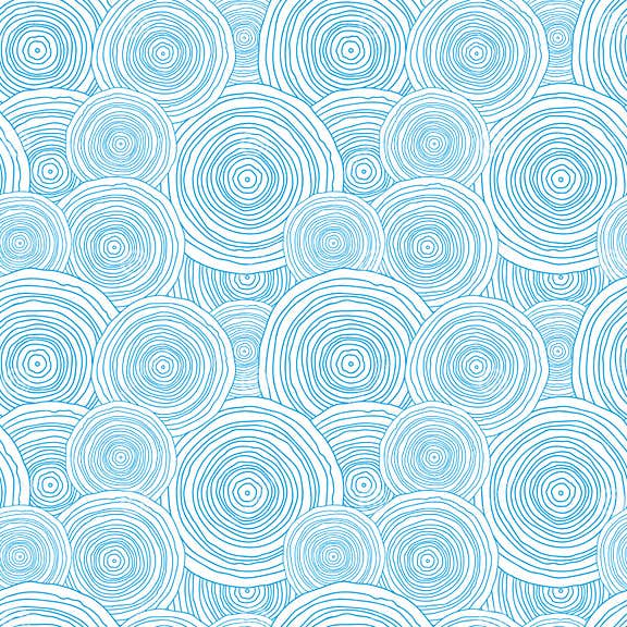 Doodle Circle Water Texture Seamless Pattern Stock Vector ...