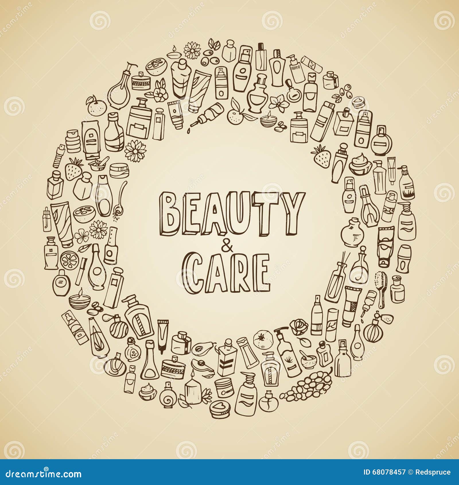 Doodle Cosmetics. Makeup Beauty Collection. Moisture Lotion And ...