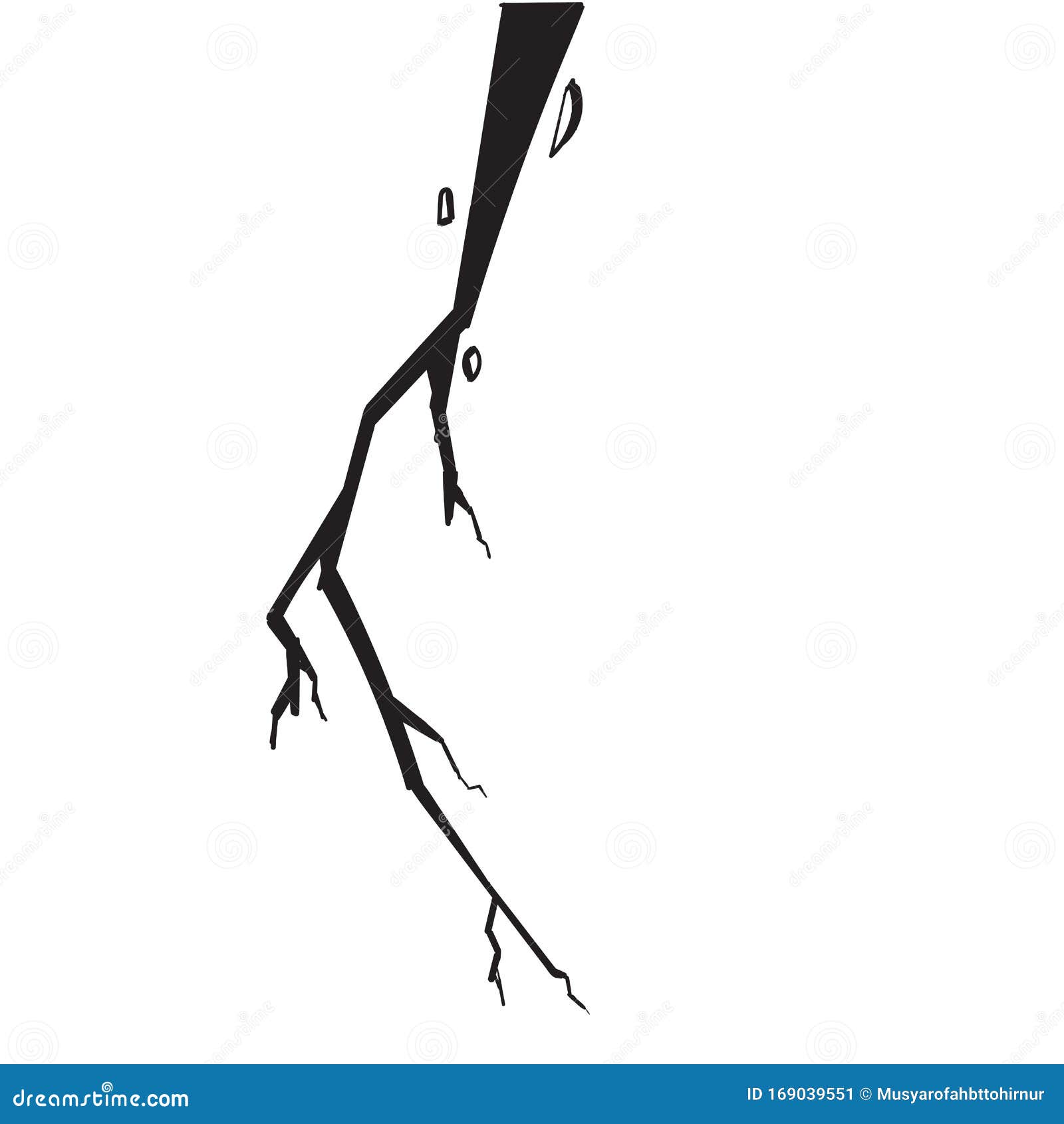 Doodle Crack Illustration Vector Isolated on White Background Stock ...