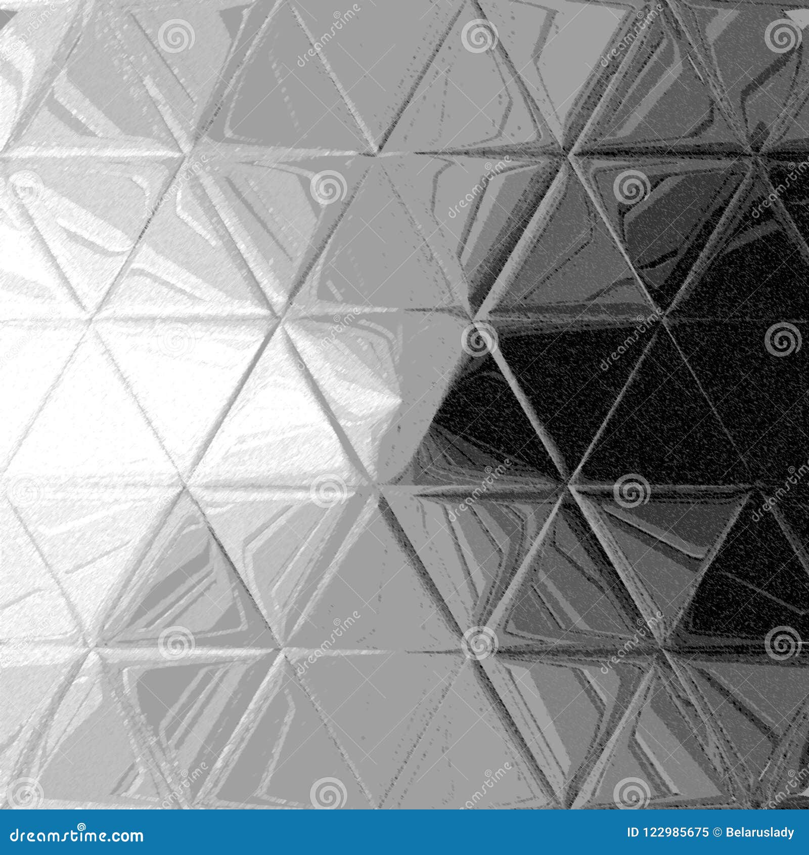 Sketchy Doodle Decorative Triangles Outline Monochrome Pattern Stock ...