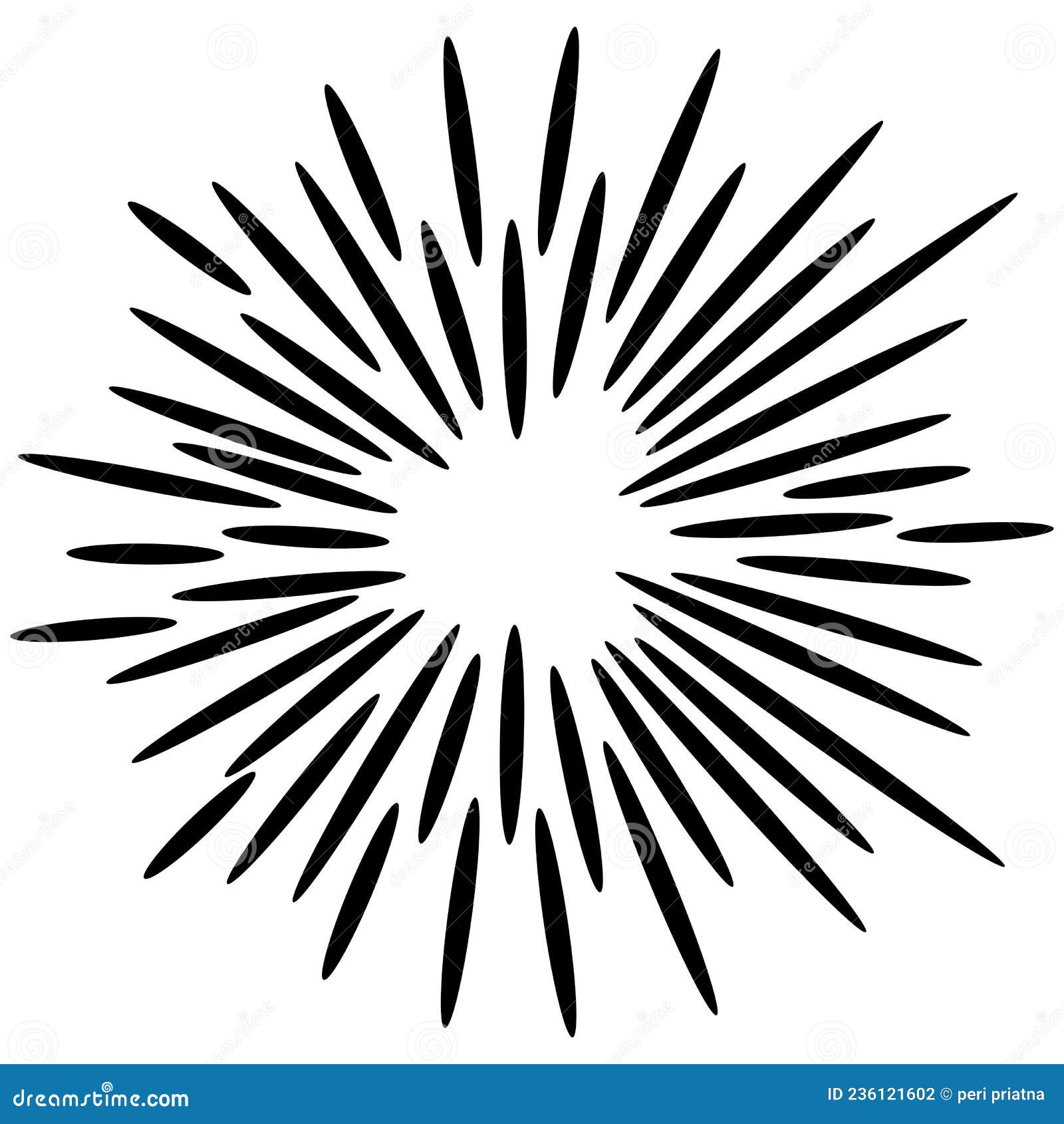 Doodle Design Element Starburst Hand Drawn Stock Vector - Illustration ...