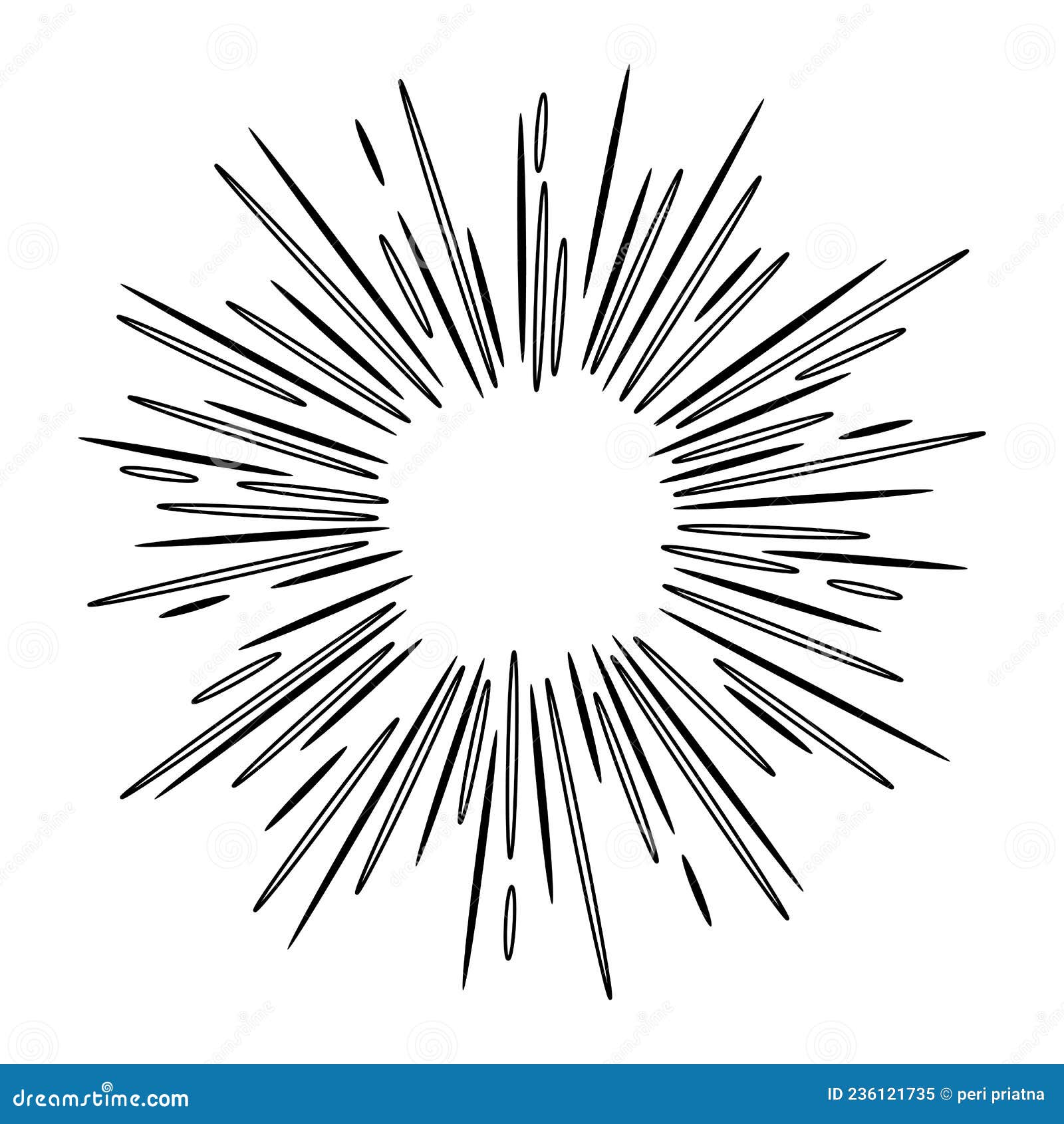 Doodle Design Element, Starburst Doodle Vector Illustration ,hand Drawn ...