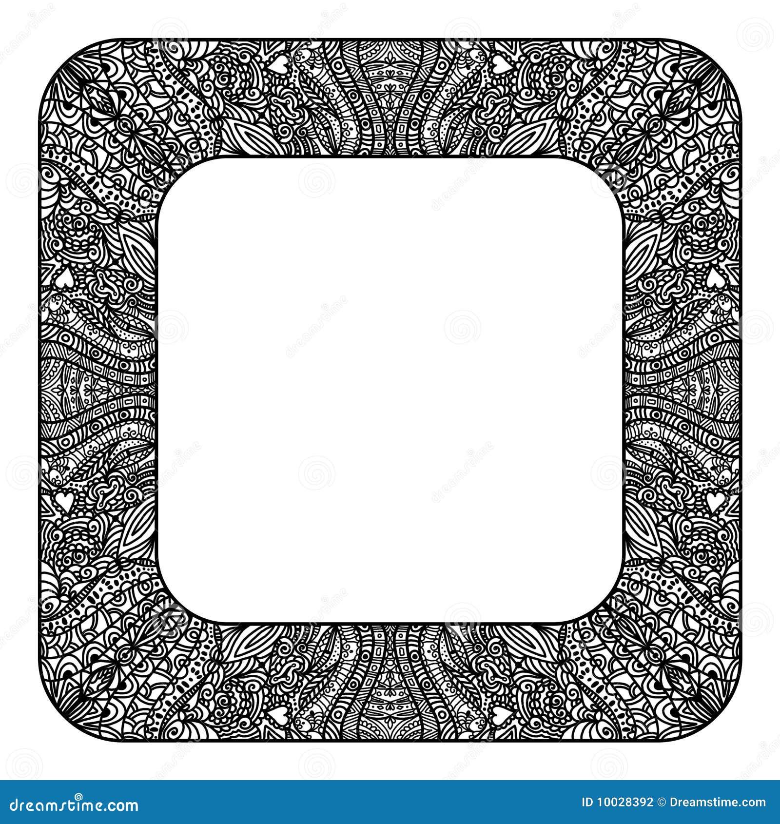 Doodle design frame stock illustration. Illustration of frame - 10028392