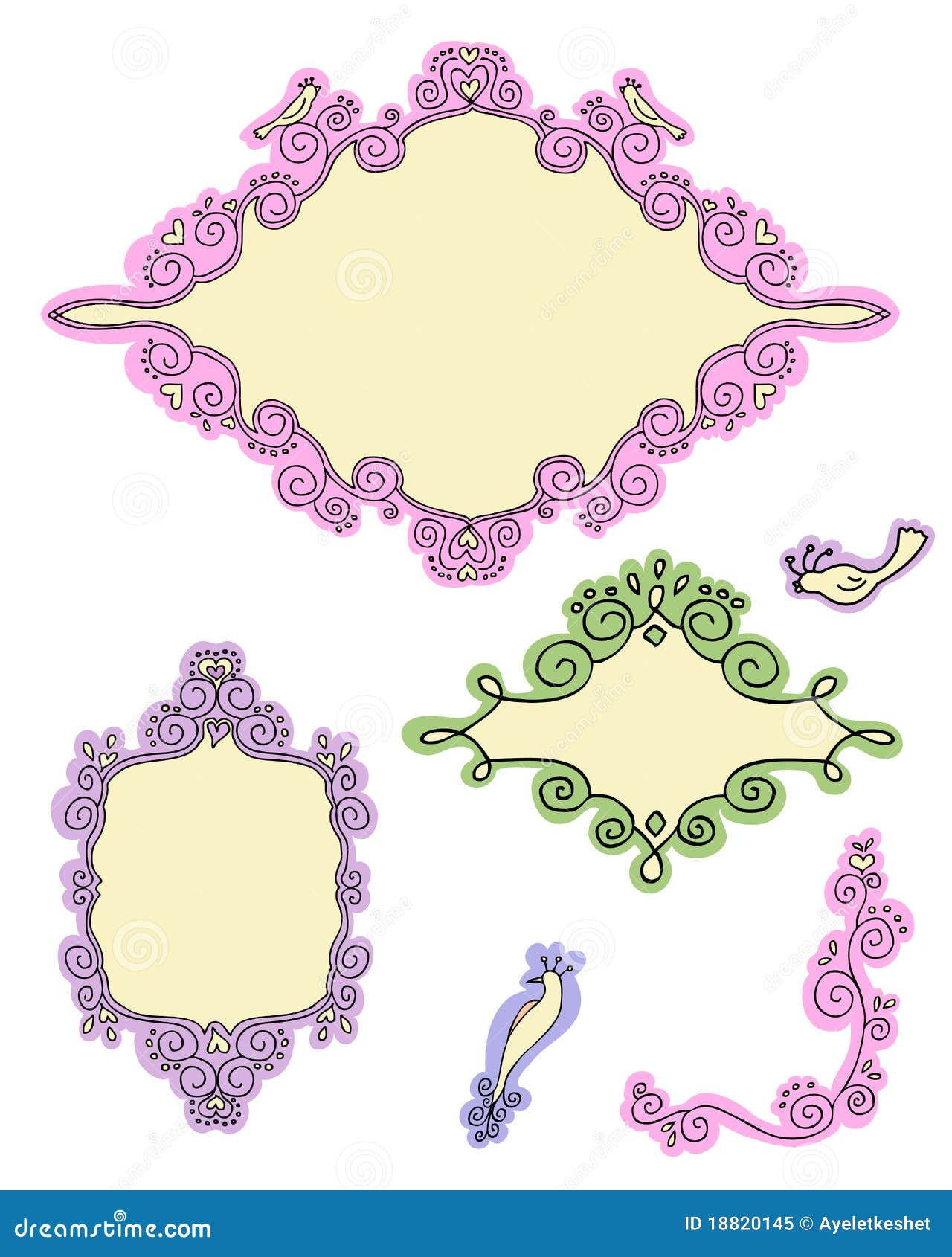 Rectangular Vertical Doodle Frames Stock Illustrations – 10 Rectangular Vertical Doodle Frames ...