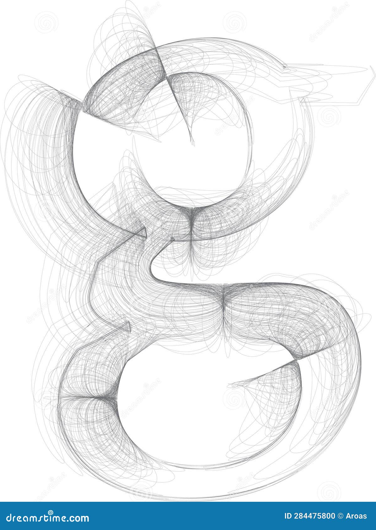 Doodle Digital Drawn Sketch Letter G Stock Vector - Illustration of ...