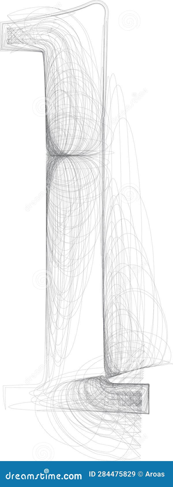 Doodle Digital Drawn Sketch Letter L Stock Vector - Illustration of ...