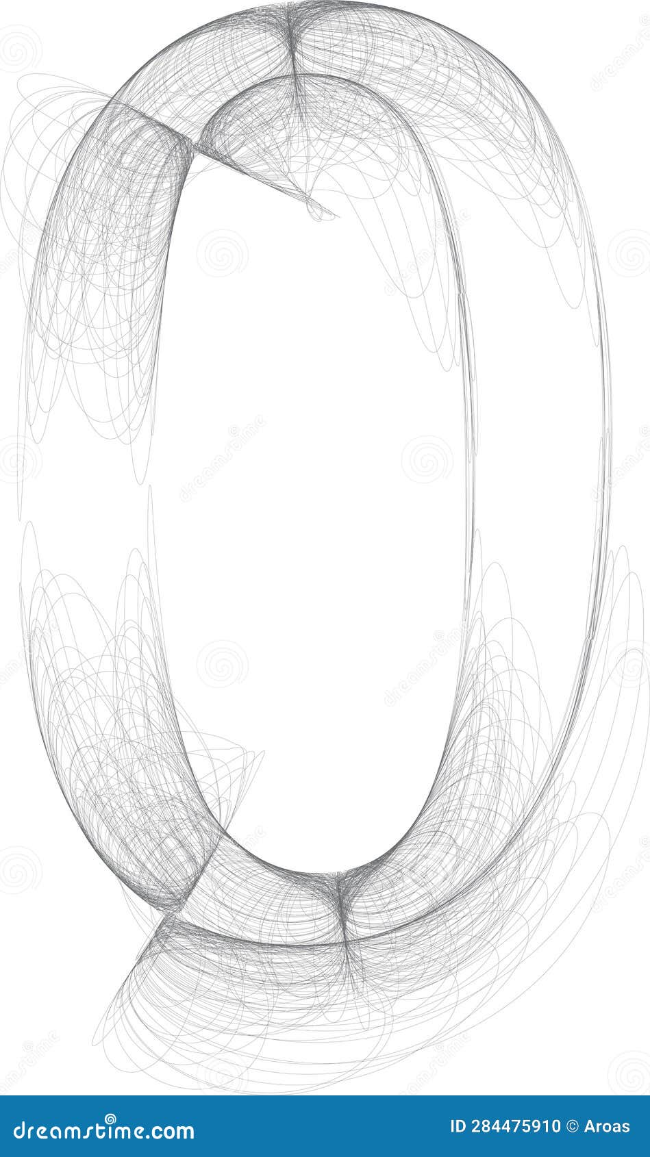 Doodle Digital Drawn Sketch NUMBER 0 Stock Illustration - Illustration ...