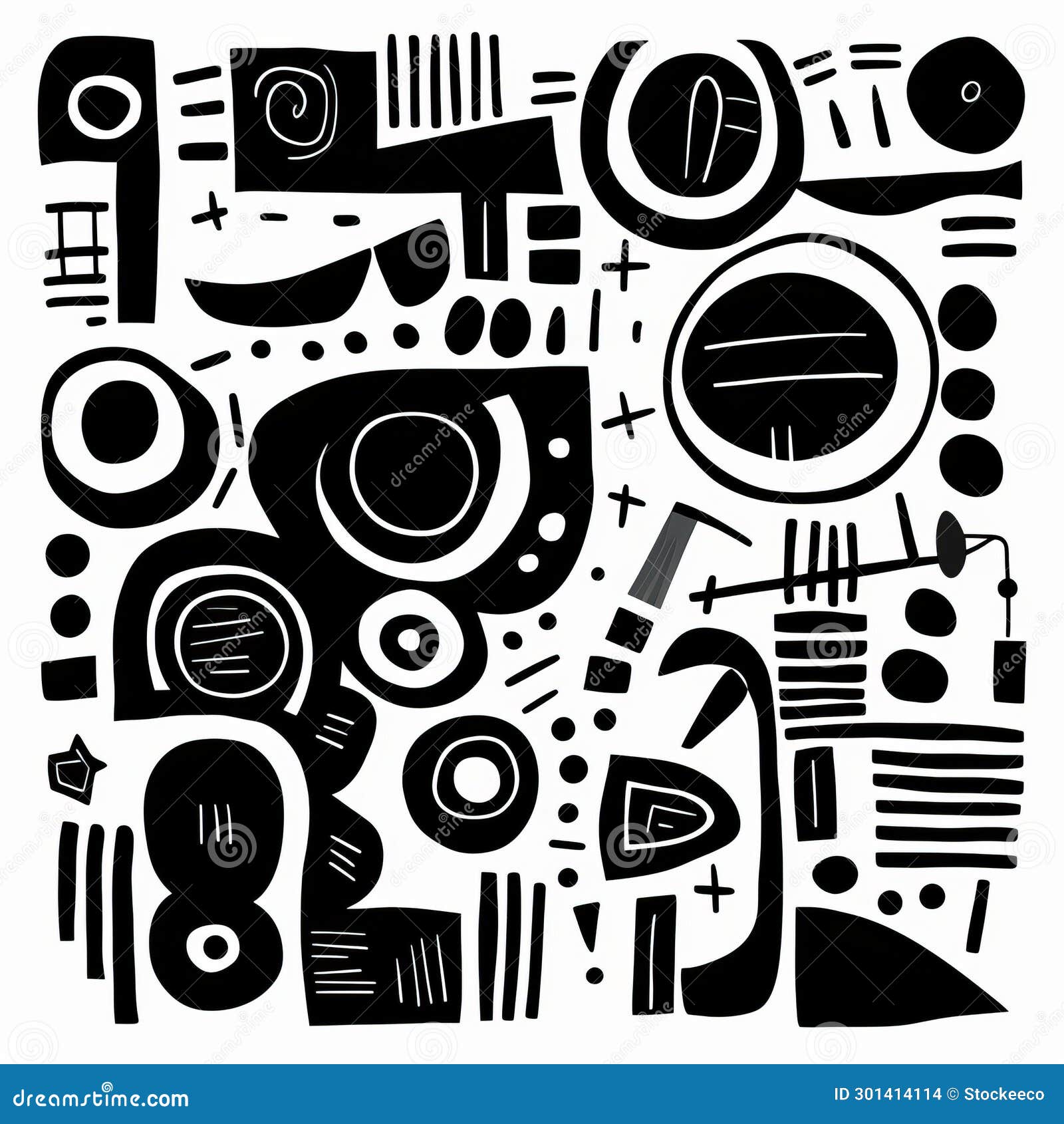 Doodle Drawing with Black and White Designs: Exploring Digital ...