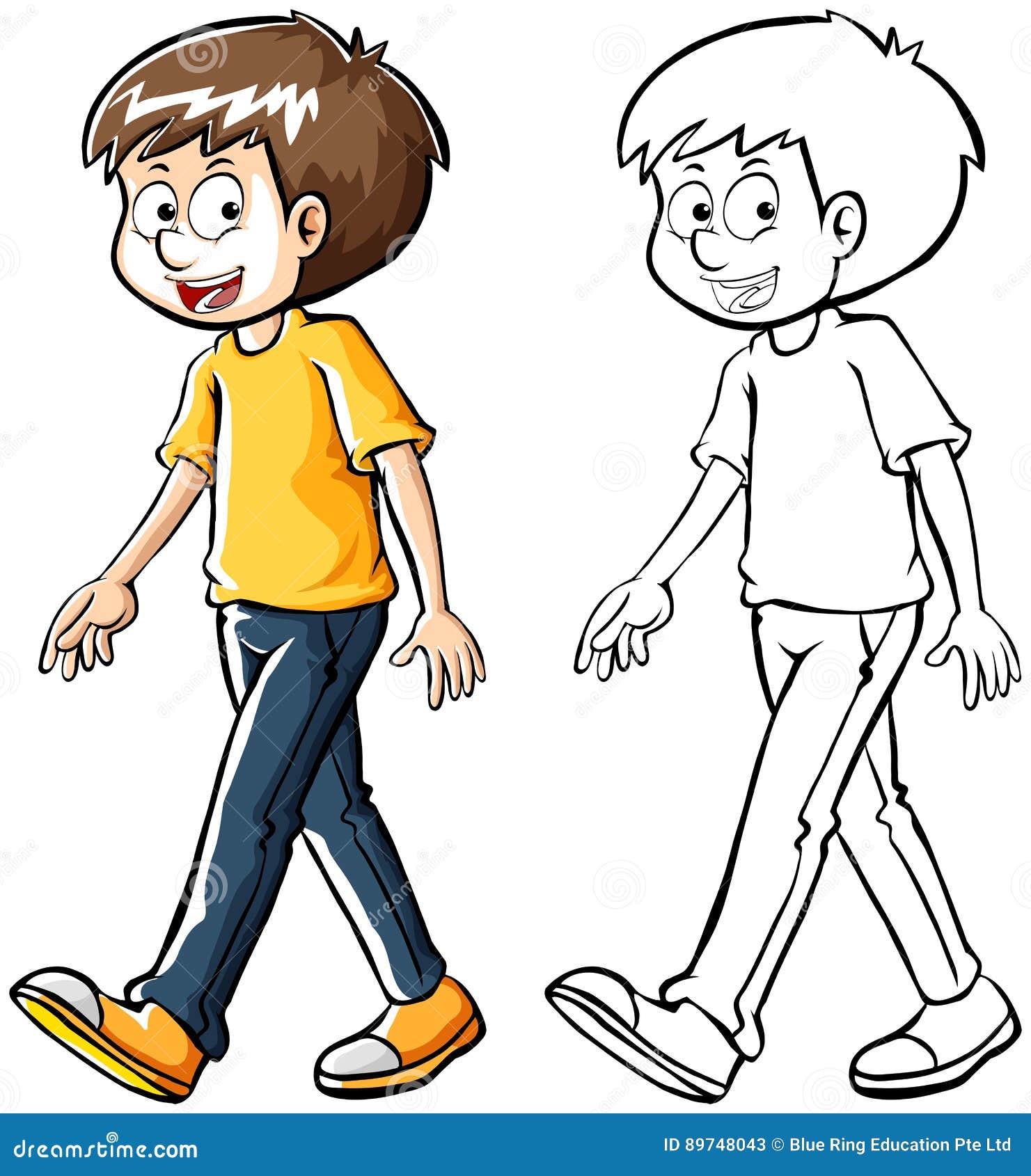 Doodle drawing for boy stock vector. Illustration of drafting - 89748043