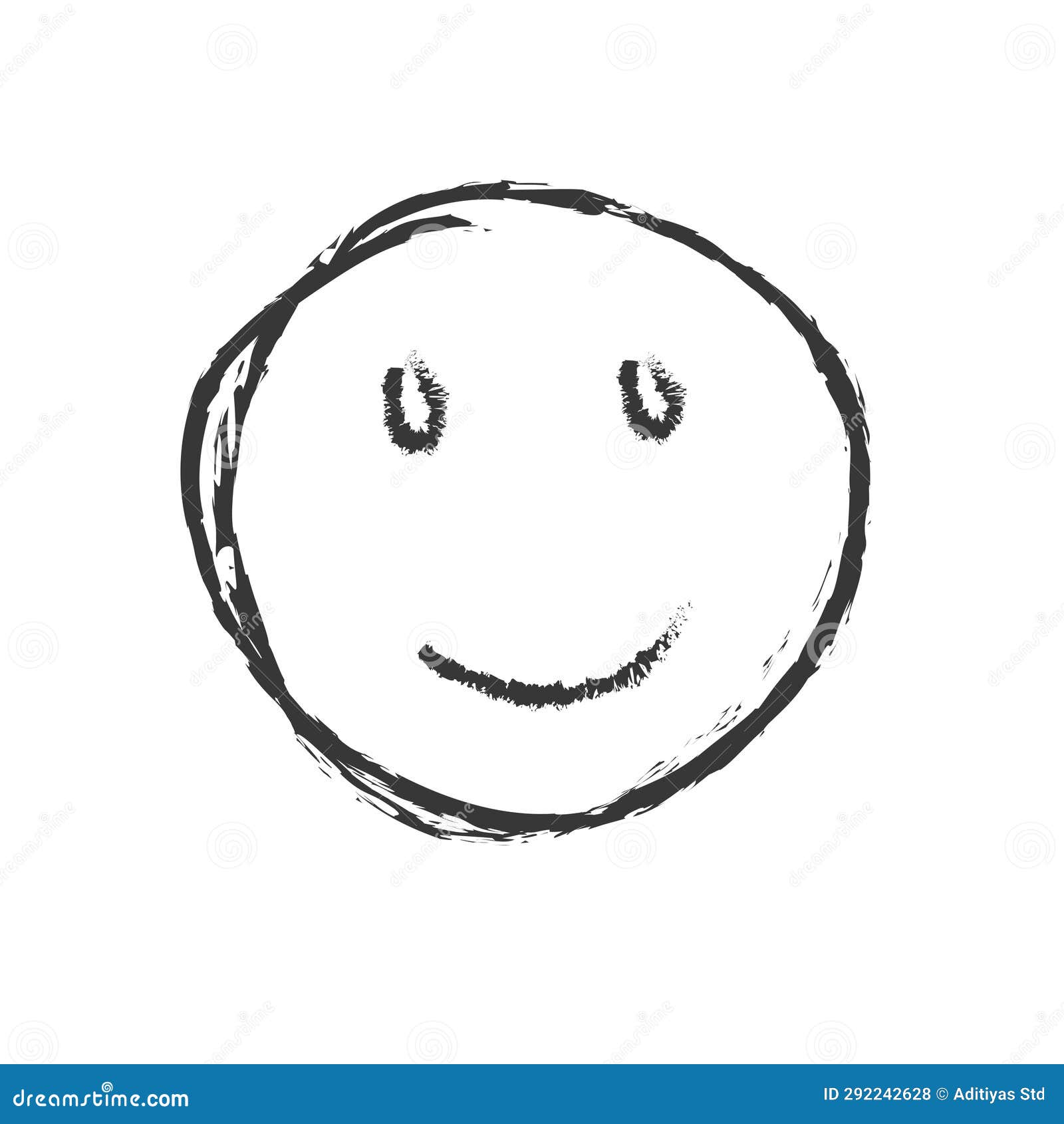 Doodle Drawing Hand Drawing Smile Stock Vector - Illustration of angry ...