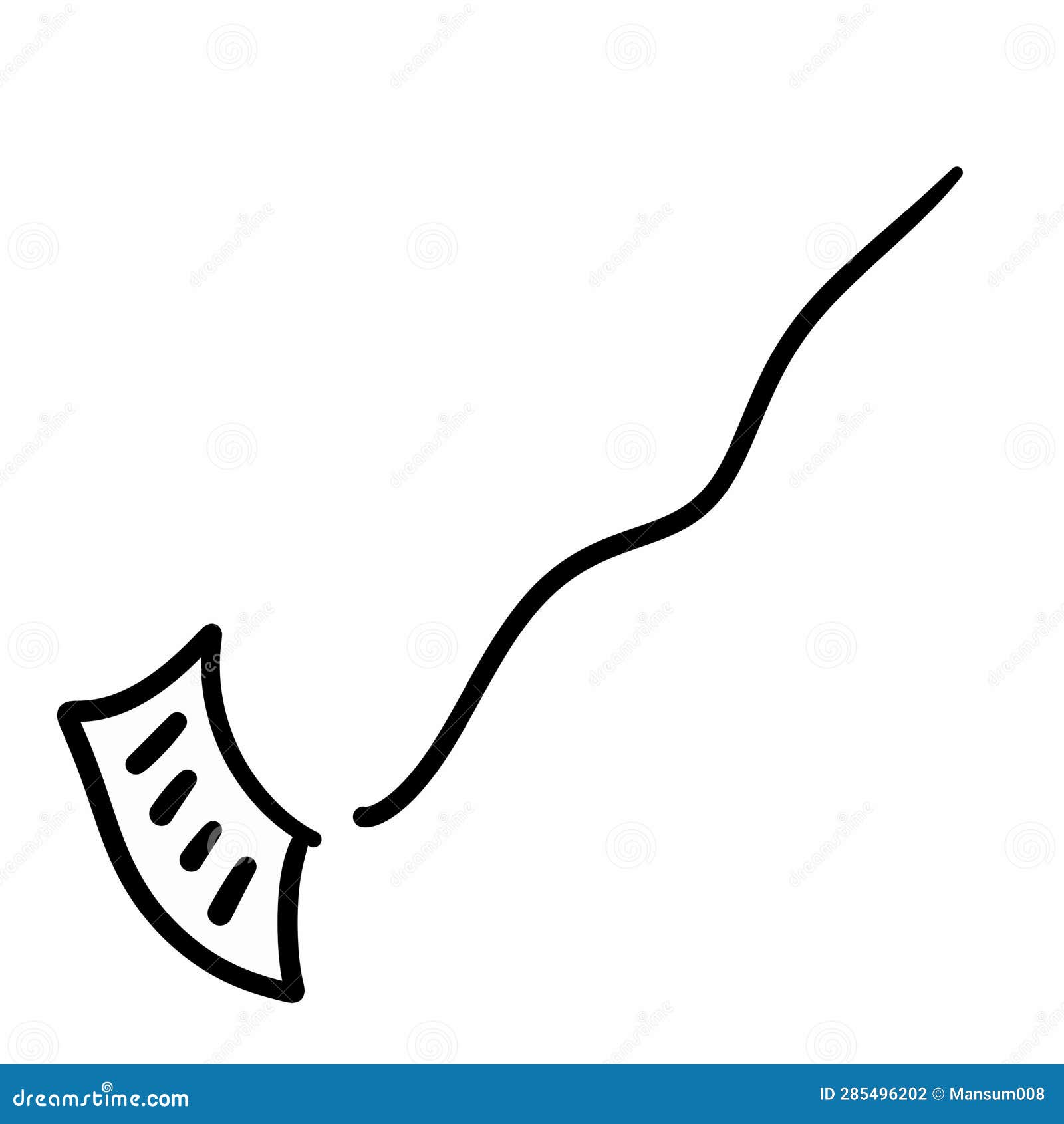 Doodle Drawing of Paper and Letter Stock Illustration - Illustration of ...