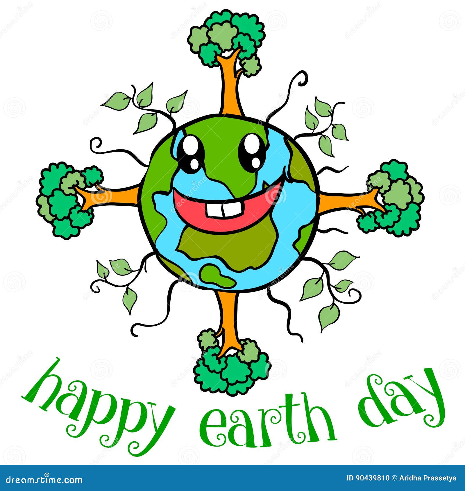 Doodle Earth Day Style Collection Stock Vector - Illustration of love ...