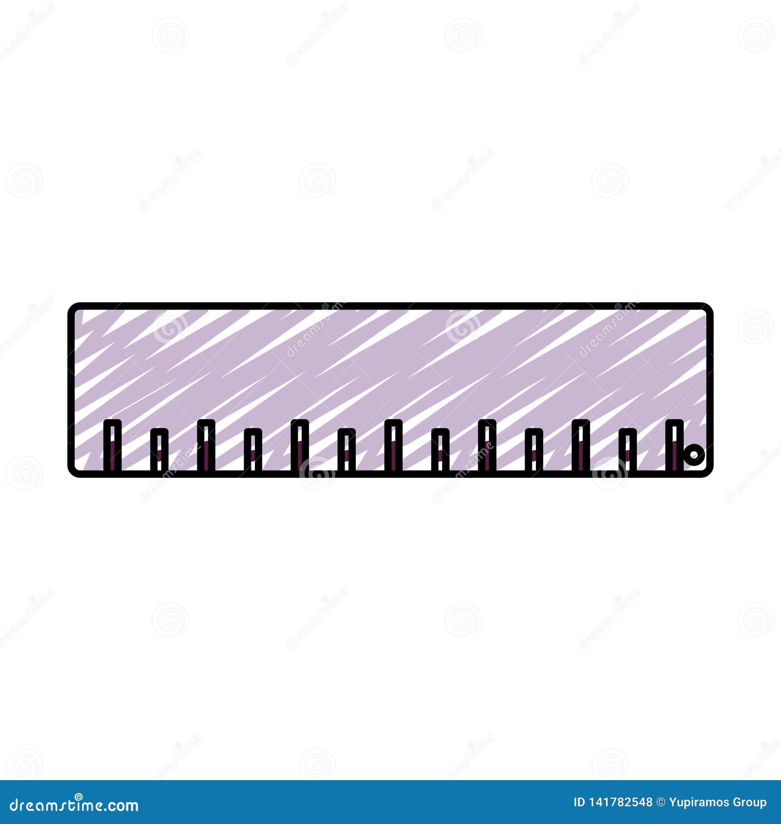 Doodle Education Ruler School Tool Design Stock Vector - Illustration ...