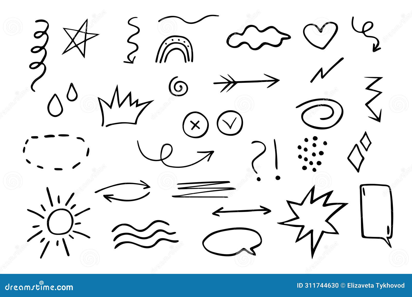 Underline Up Arrow Vector Icon On White Background. Flat Vector ...