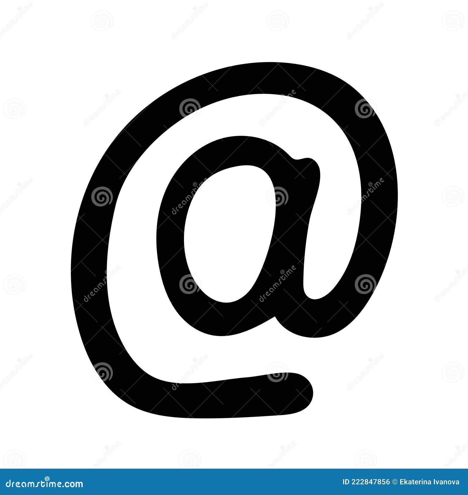 Doodle Email Address Icon Web Button. Vector Illustration Stock Vector ...