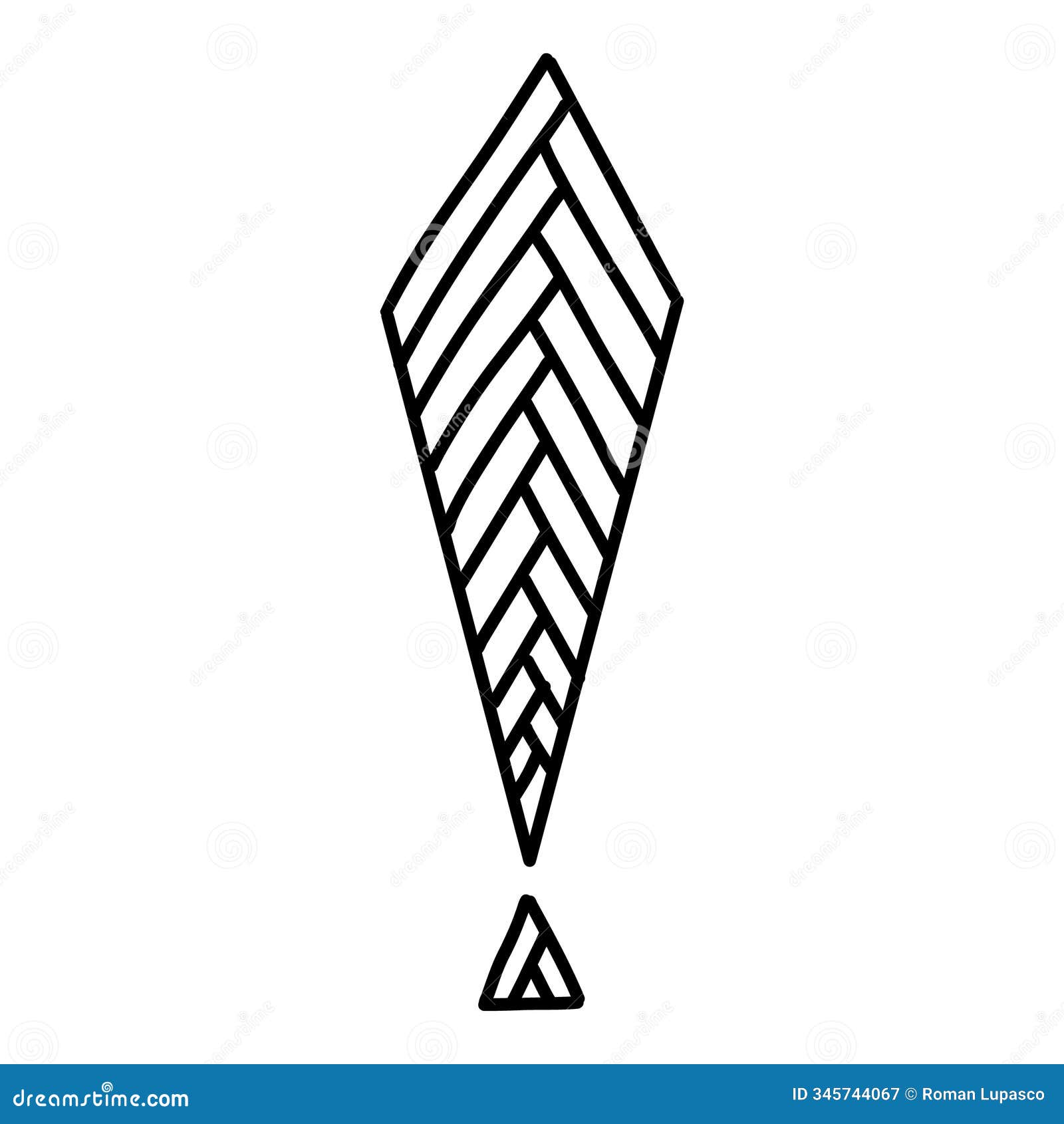 Doodle Exclamation Mark. Hand Drawn Punctuation Marks and Exclamatory ...