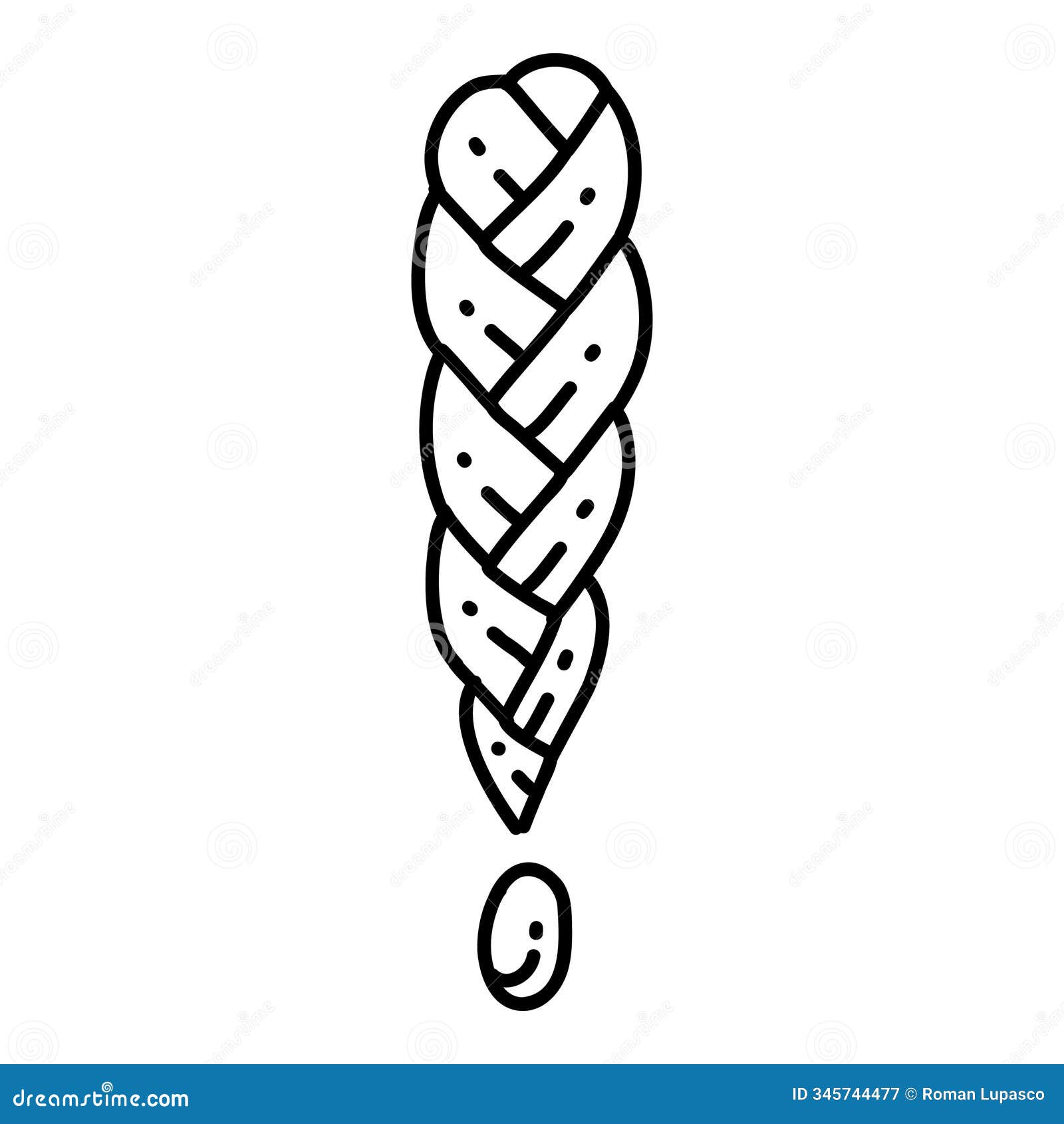 Doodle Exclamation Marks, Question Marks. Punctuation Drawing Black ...