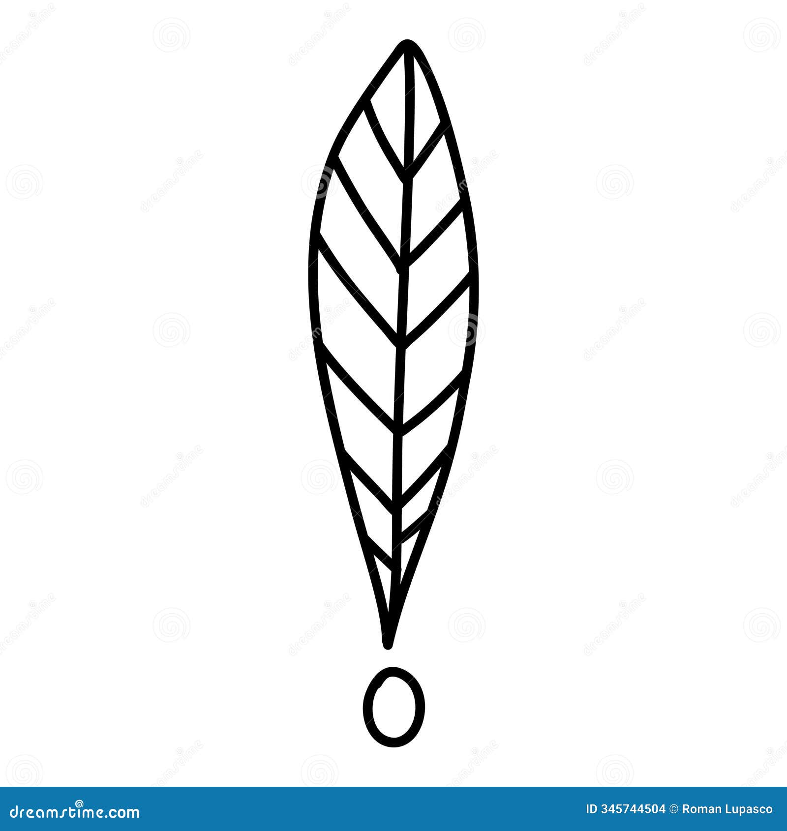 Doodle Exclamation Mark. Hand Drawn Punctuation Marks and Exclamatory ...