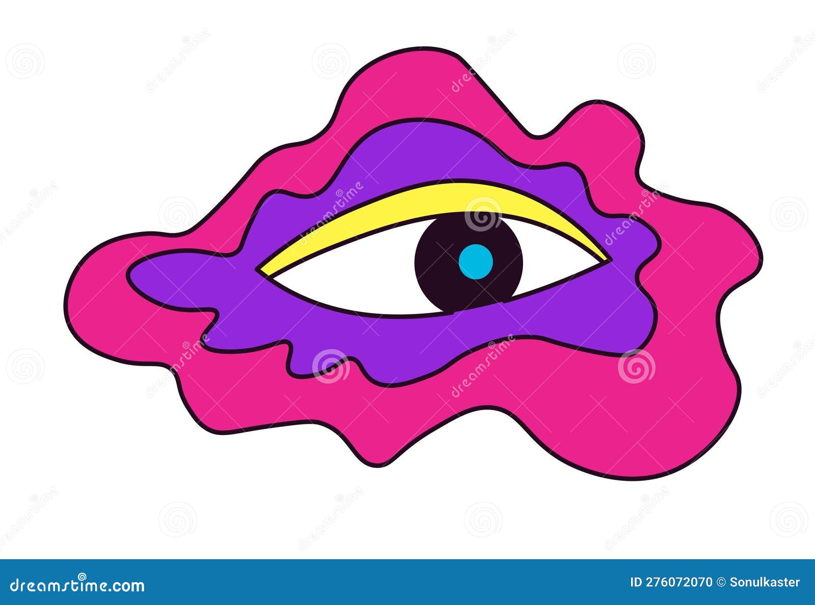 Doodle Eye, Character or Childish Personage Vector Stock Vector ...