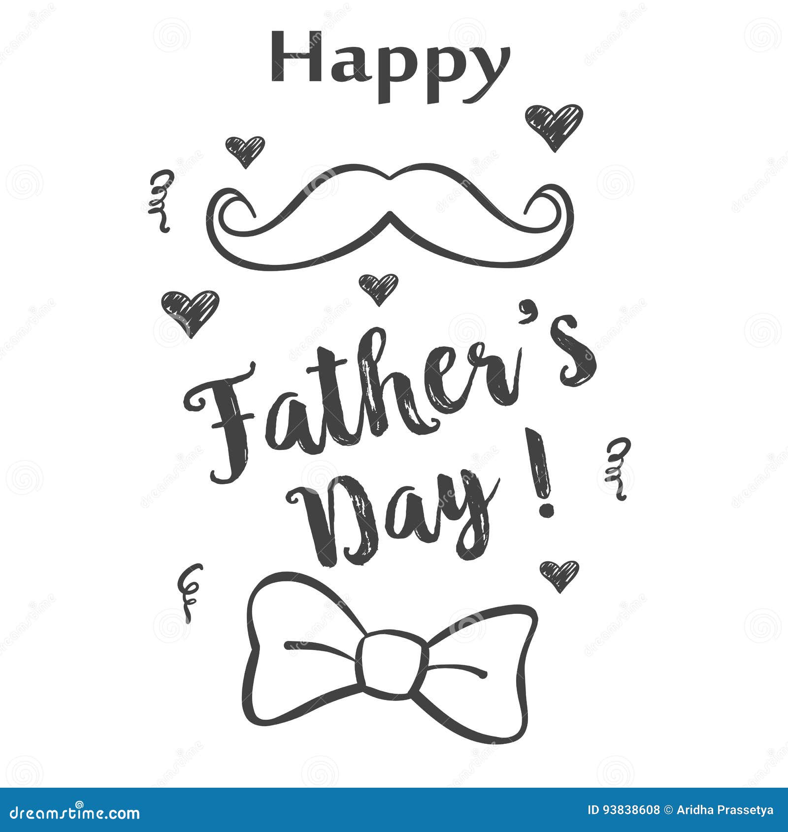 Doodle Father Day Celebration Collection Stock Vector - Illustration of ...
