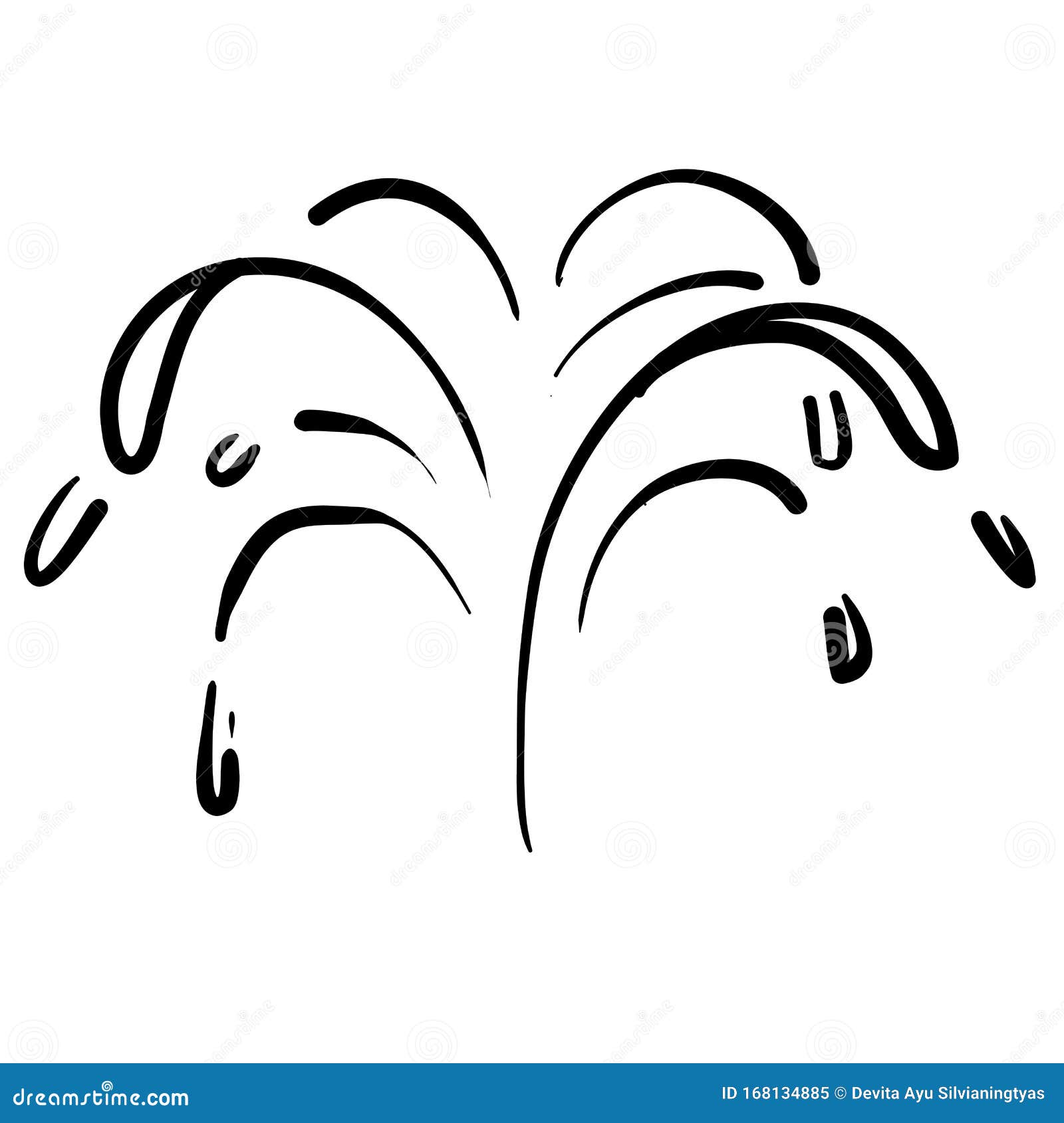 Doodle Firework Explosion in Doodle Style Stock Vector - Illustration ...