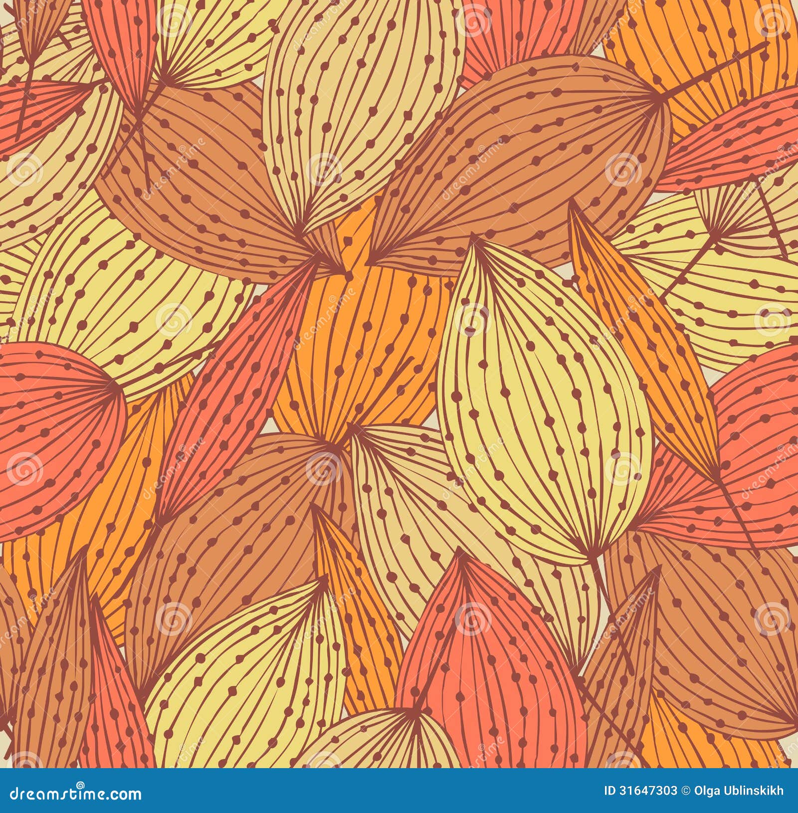 Doodle Floral Seamless Pattern. Beautiful Endless Stock Vector ...