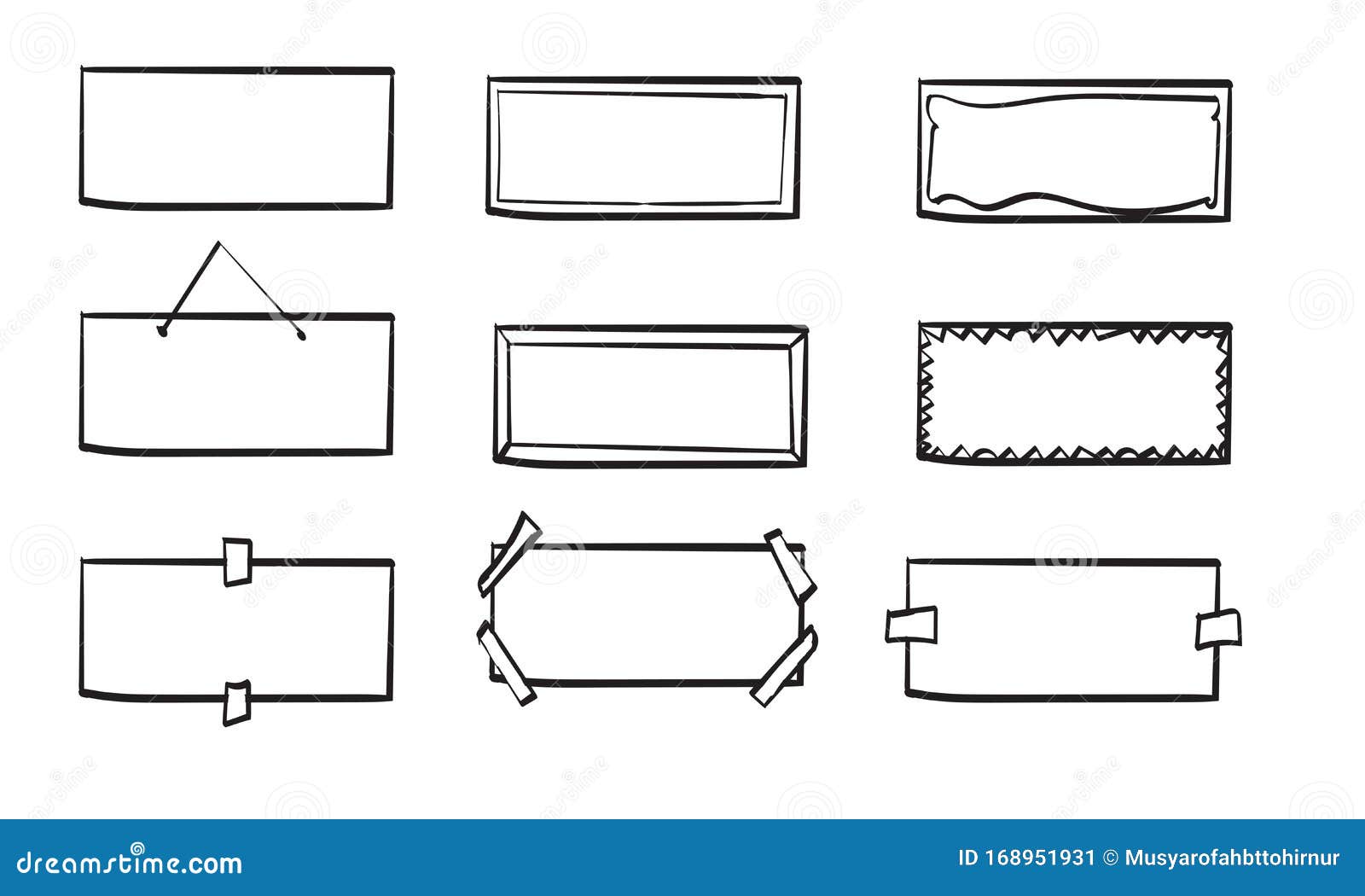 Doodle Frame Vector Png