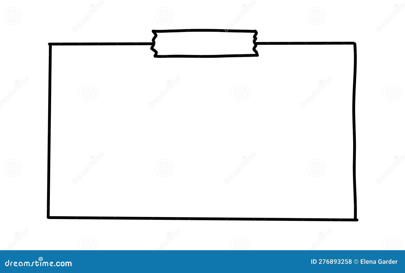 Doodle Frames. Rectangle Hand Drawn Borders. Squared Ornament Frame for ...