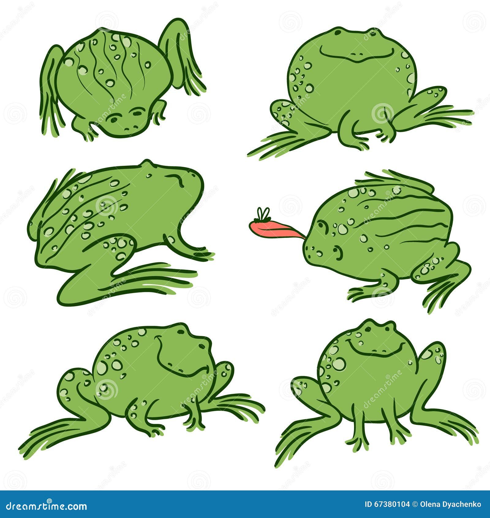 Doodle frogs stock vector. Illustration of drawing, group - 67380104