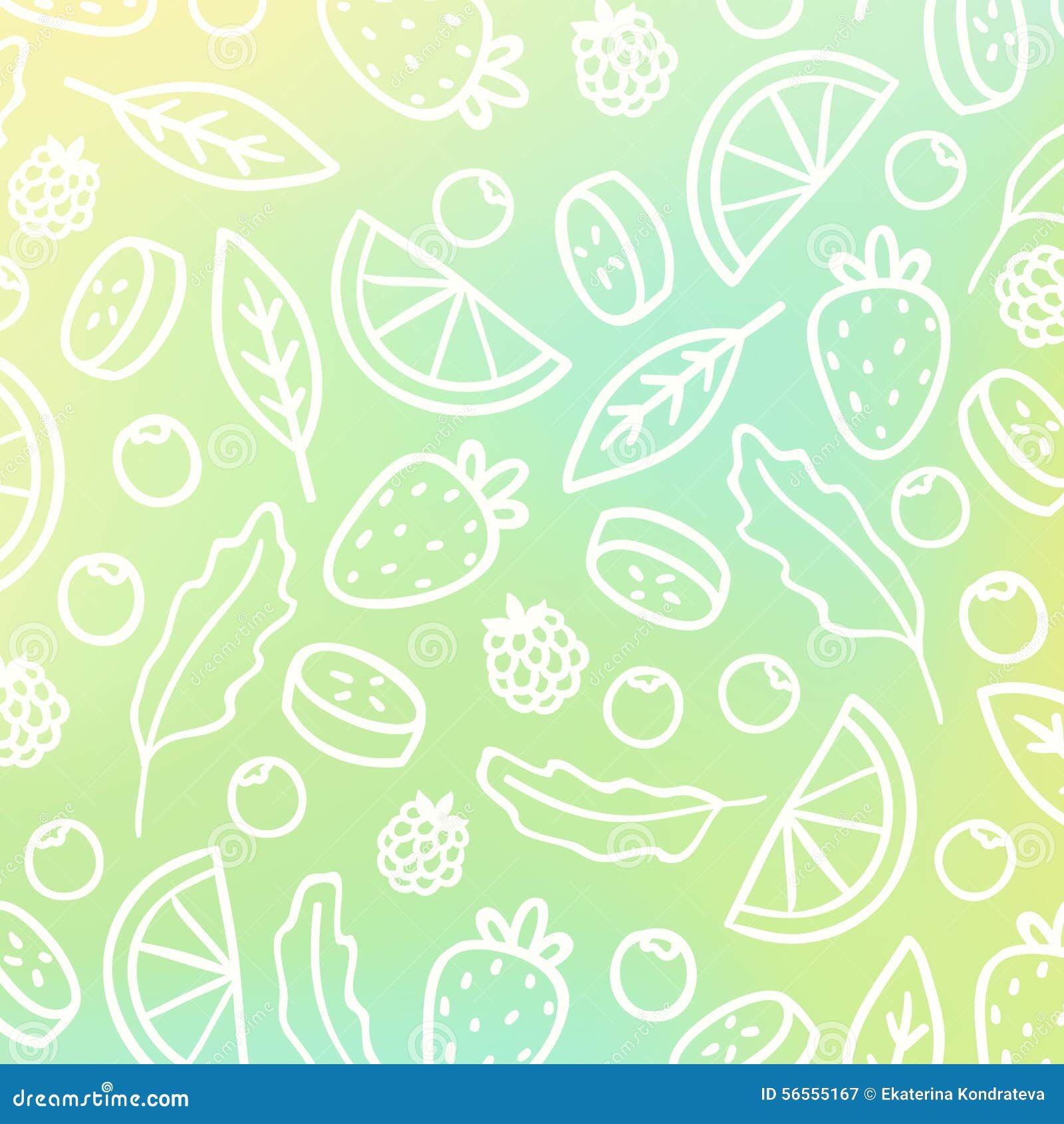 Doodle Fruit Tree Isolated On White Background. Cartoon Apple Tree ...