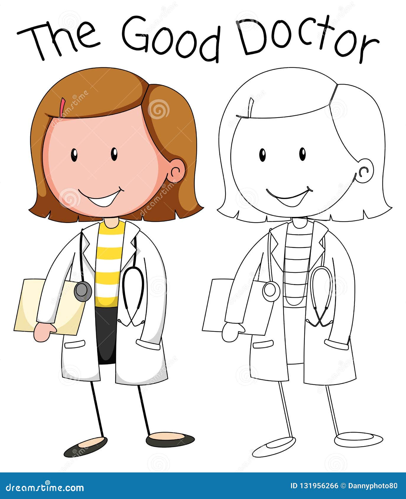 Good Doctor For Animals And Birds Vector Illustration | CartoonDealer ...