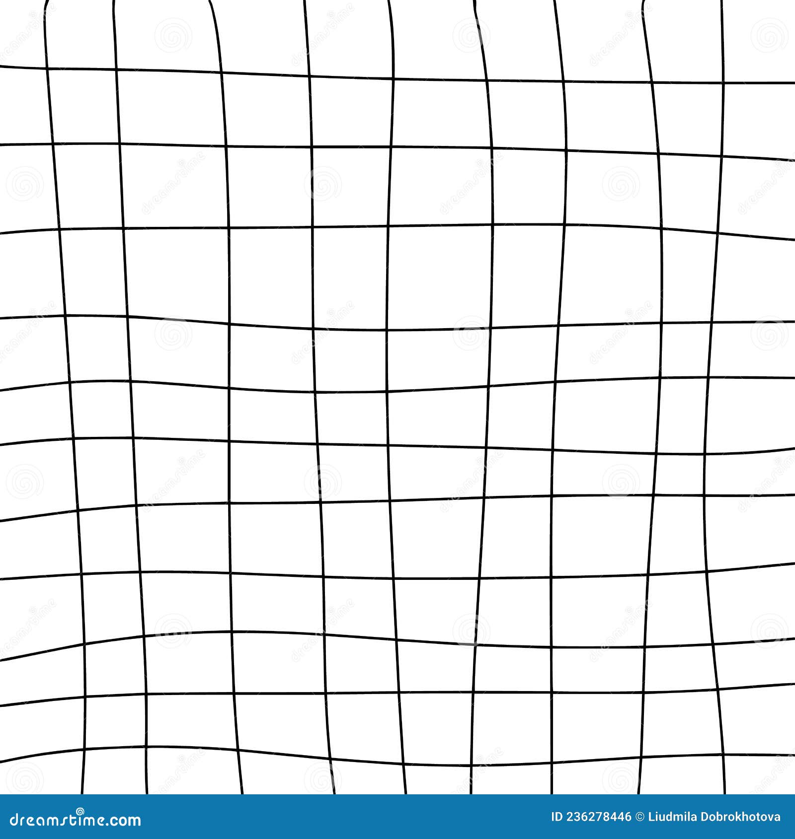 Doodle Grid Vector Pattern. Hand Drawn Background Stock Vector ...