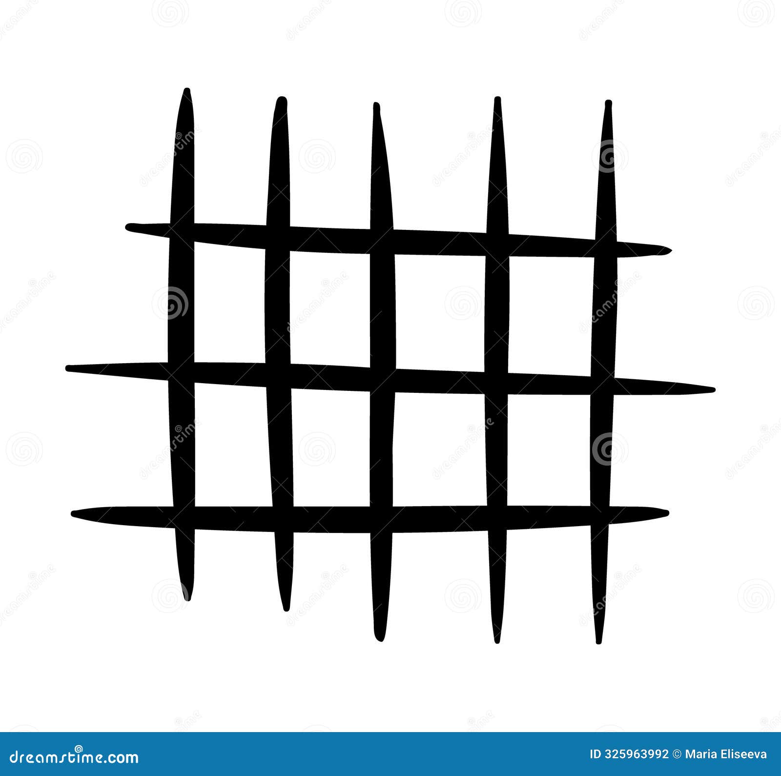 Hand Drawn Doodle Grid. Pen or Pencil Drawing. Texture for Design ...